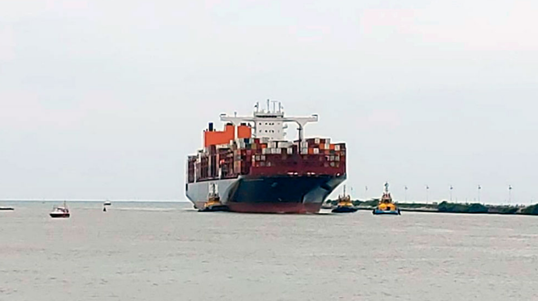 Sopesp - Portonave recebe primeiro navio com 51 metros de boca